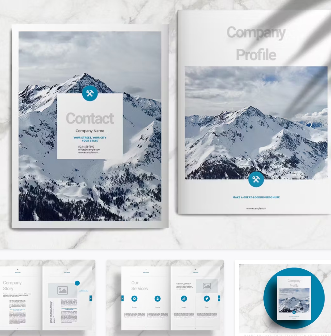 100 Fresh InDesign Brochure Templates (2023) | Redokun Blog