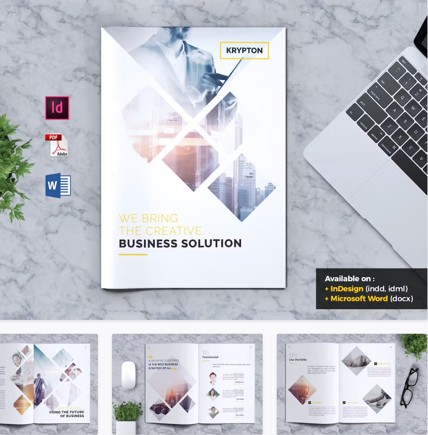 100 Fresh InDesign Brochure Templates (2023) | Redokun Blog