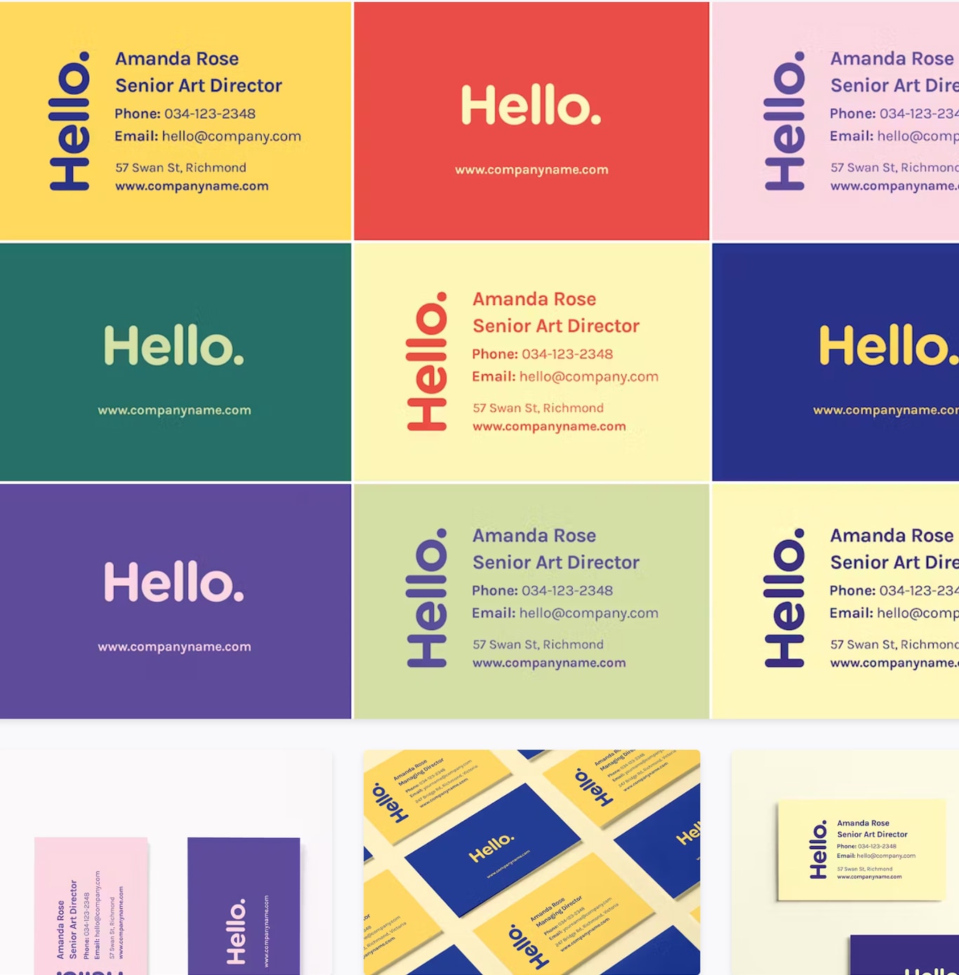 100 Fresh InDesign Business Card Templates | Redokun Blog