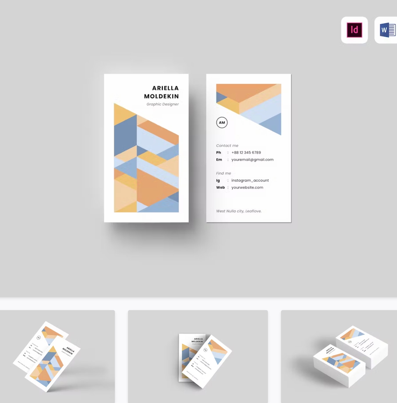 100 Fresh InDesign Business Card Templates | Redokun Blog