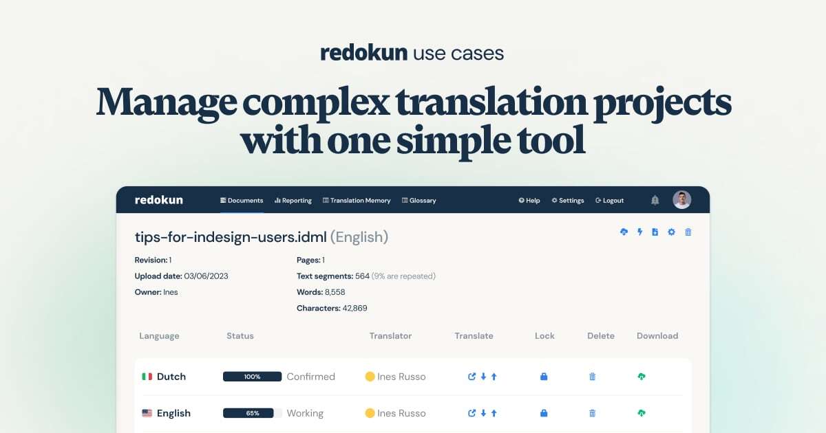 Use Cases - Translation Project Management