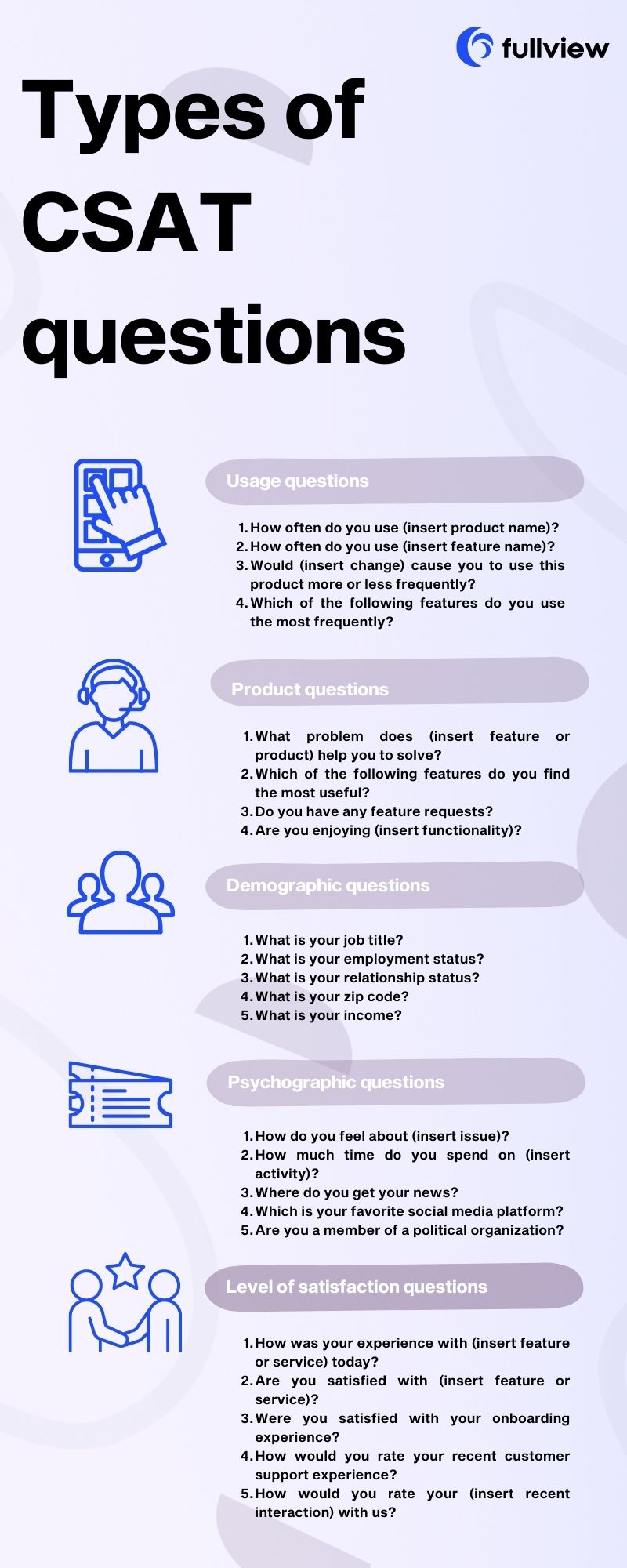 CSAT Survey Examples with Sample Questions (Copy & Paste)
