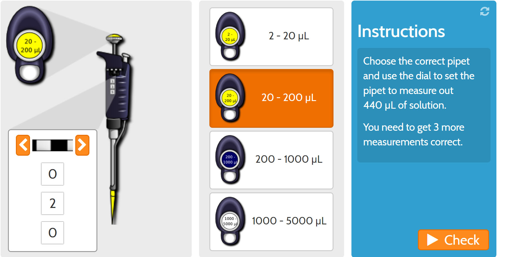 LearnSci LabSim: Microscale Automated Pipette
