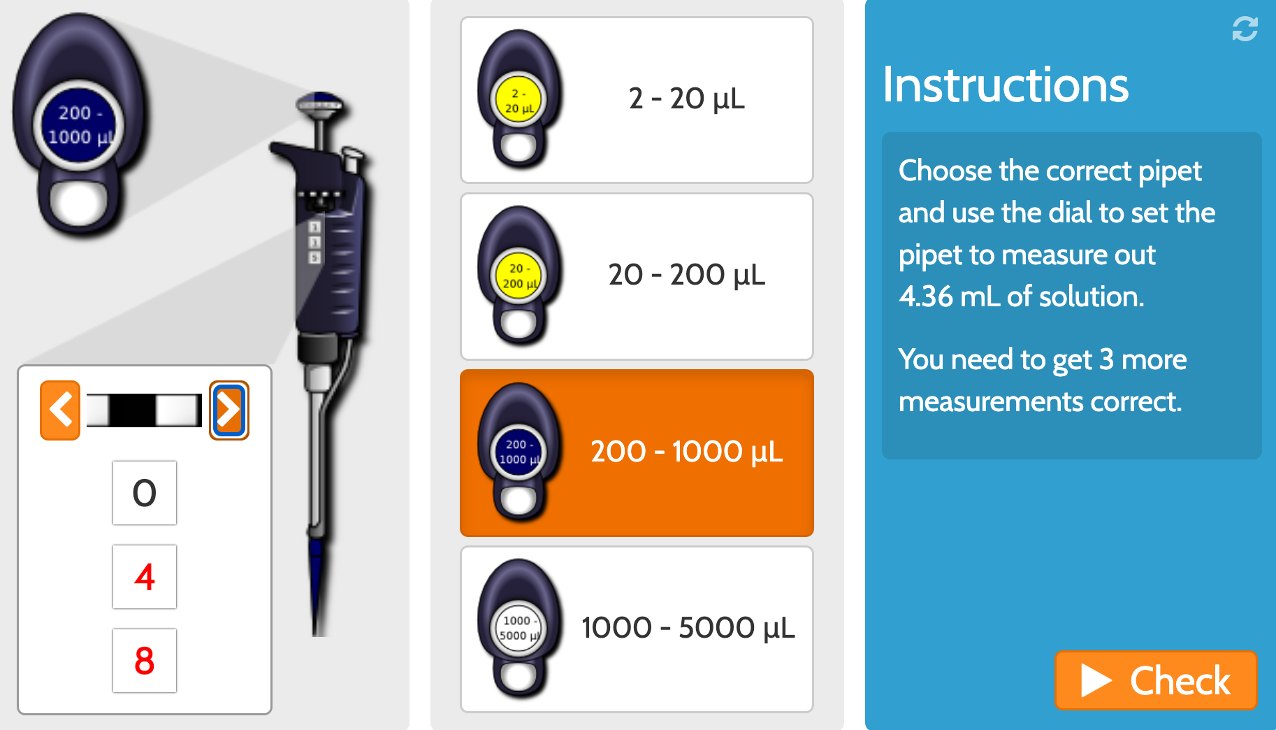 LearnSci LabSim: Microscale Automated Pipette