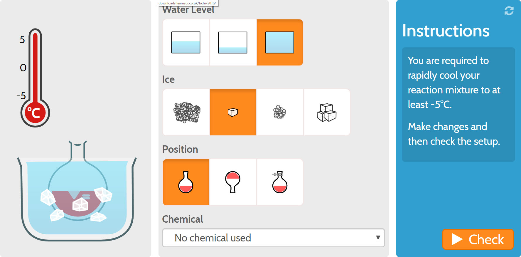 LearnSci LabSim: Ice Bath