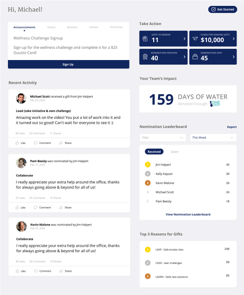 Employee Recognition Software and Rewards Platform | Guusto