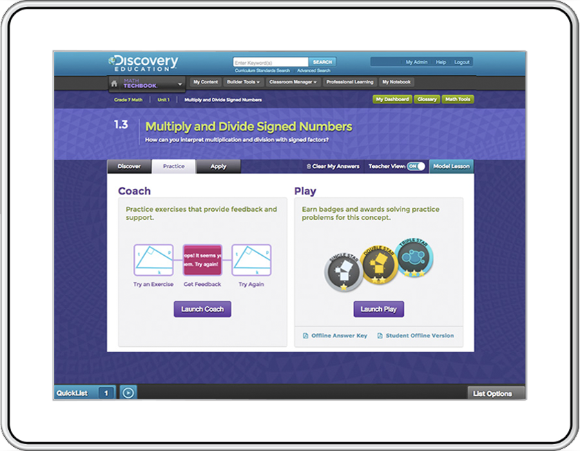 Math Techbook - Discovery Education