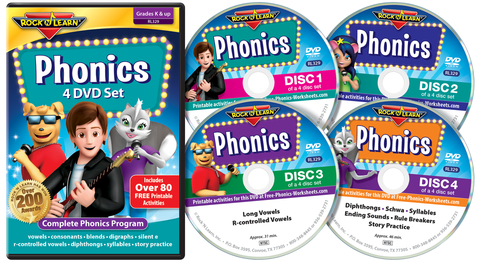 Phonics 4 DVD Set - Rock 'N Learn