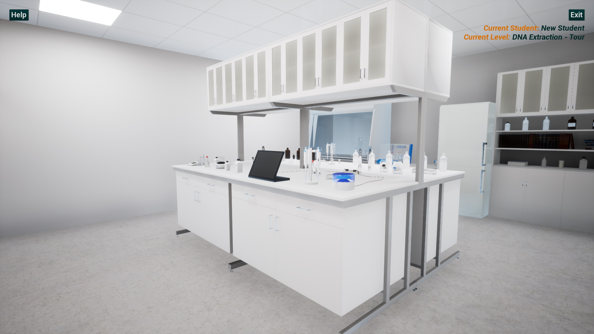 Simulator of a Laboratory of Biotechnology