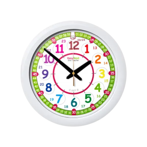 Time Teacher Wall Clocks - Easy Read Time Teacher