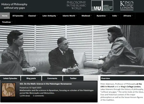 History of Philosophy Without Any Gaps - Professor Peter Adamson