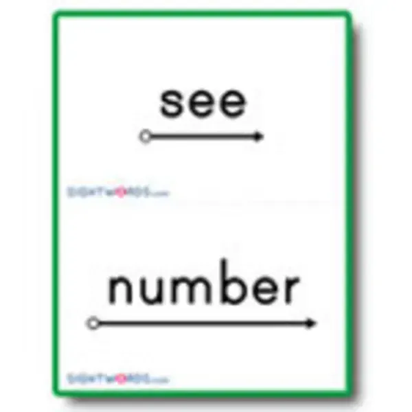Sight Words Flash Cards - Sight Words