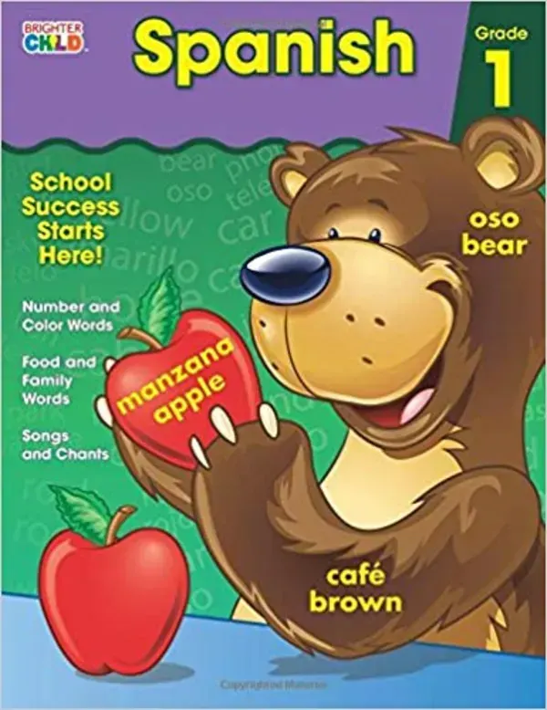 Spanish Workbook, Grade 1 - Brighter Child