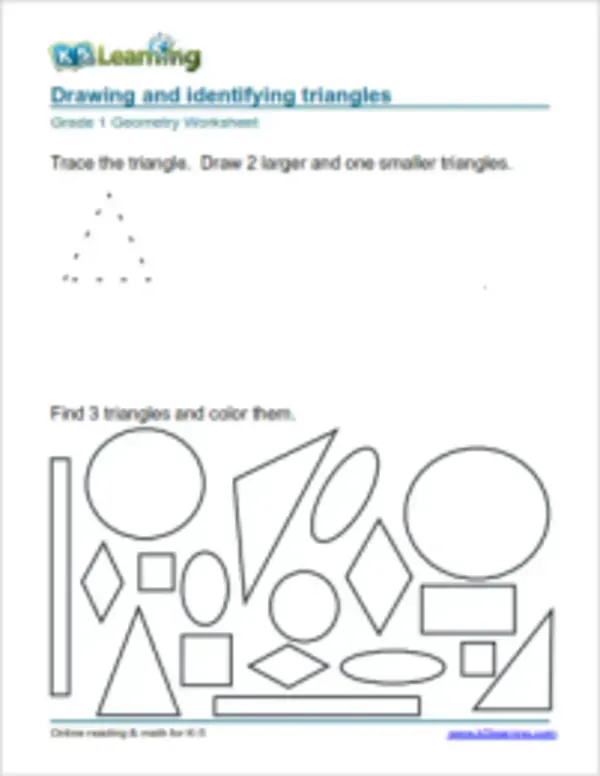 1st Grade Geometry Worksheets - K5 Learning