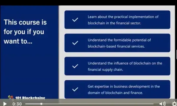 Blockchain In Finance Masterclass - 101 Blockchains