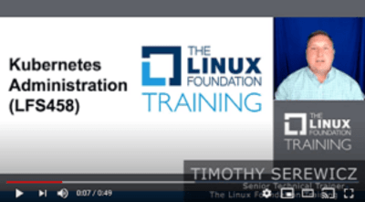 Kubernetes Administration (LFS458) - The Linux Foundation