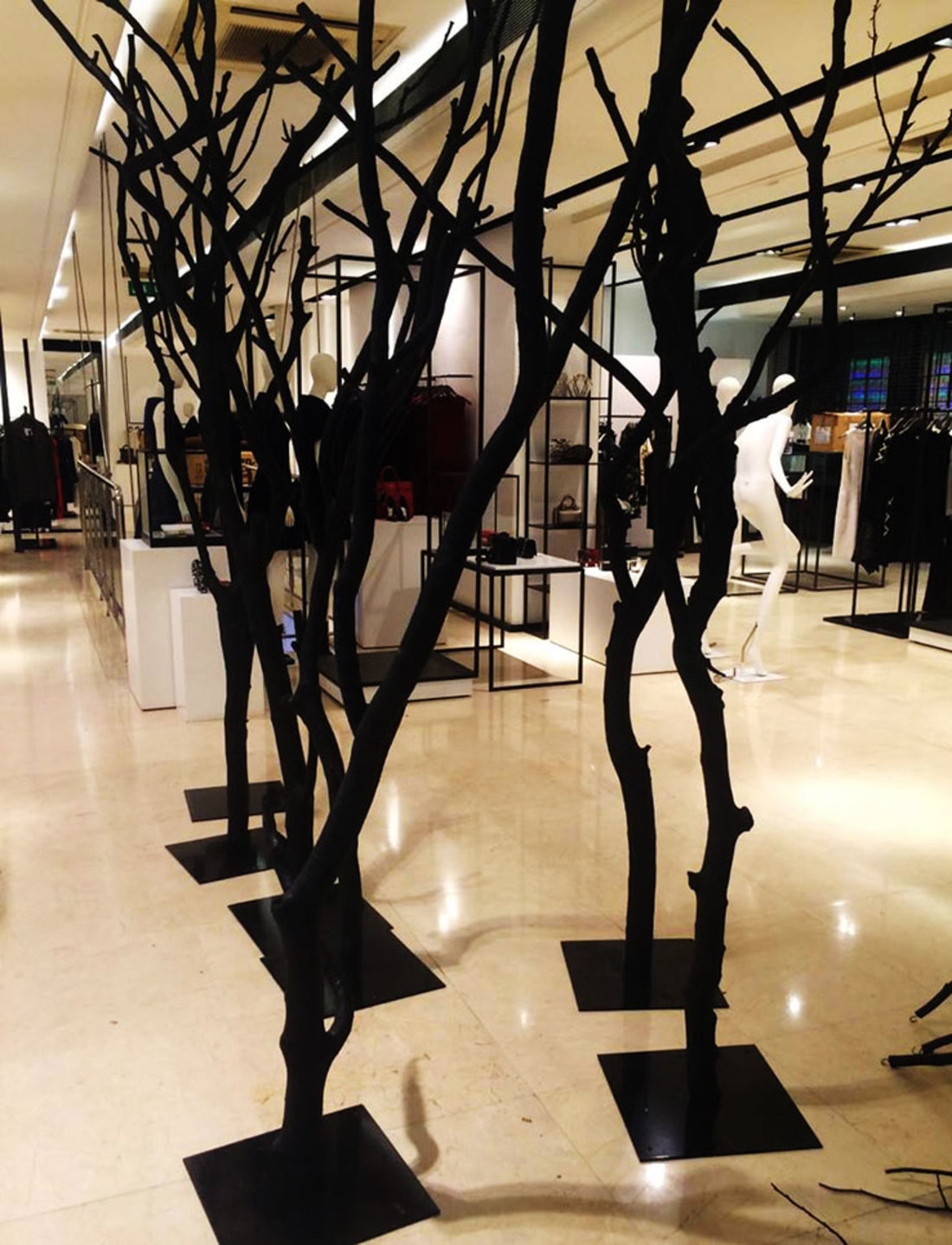 Bespoke Coloured Trees - Black - Design Example