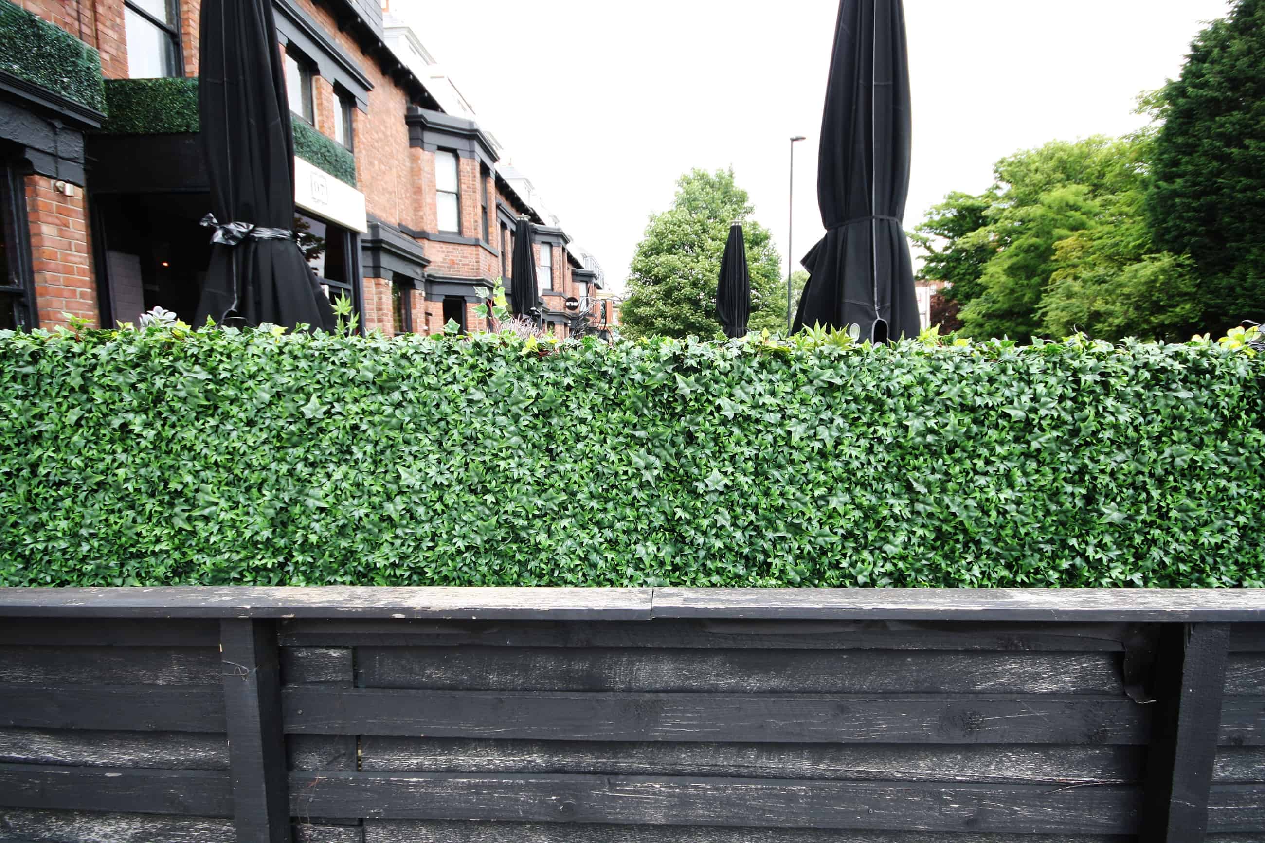 Bespoke Artificial Exterior Green Wall - Design Example