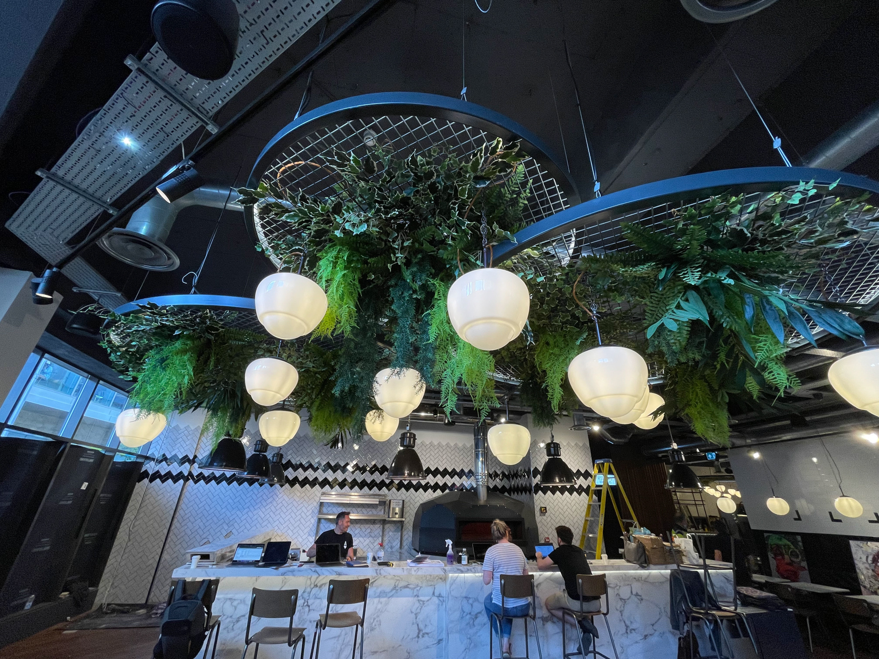 Bespoke Artificial Planting for Ceiling and Canopy - Design Example