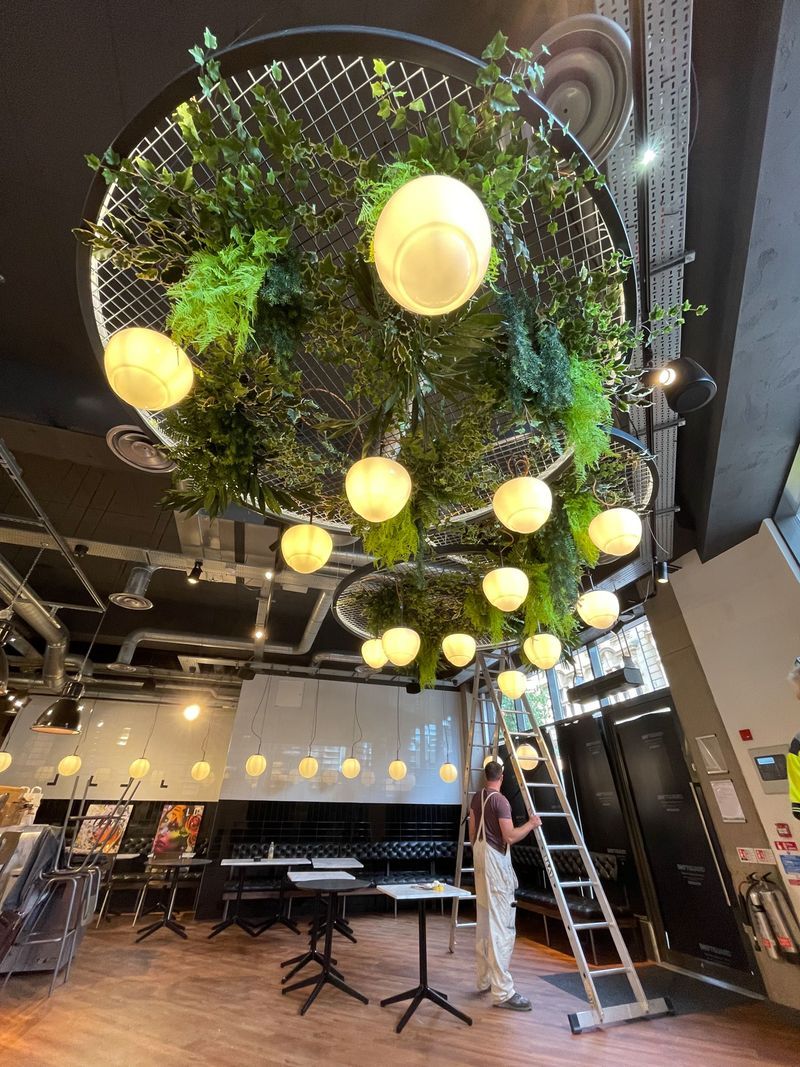 Bespoke Artificial Planting for Ceiling and Canopy - Design Example