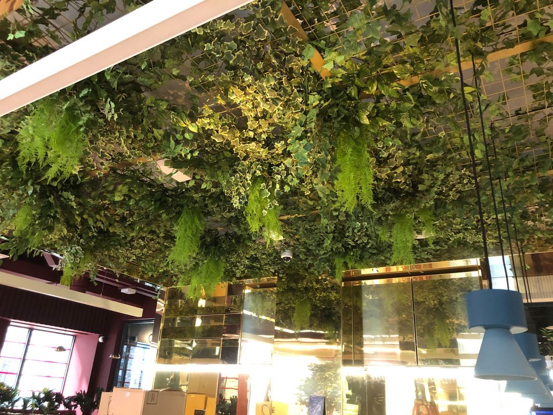 Bespoke Artificial Planting for Ceiling and Canopy - Design Example