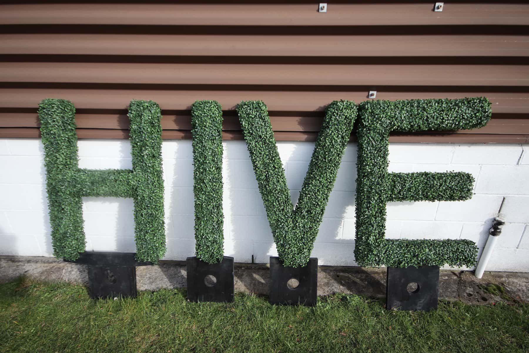Bespoke Artificial Topiary Letters, Numbers & Shapes - Design Example