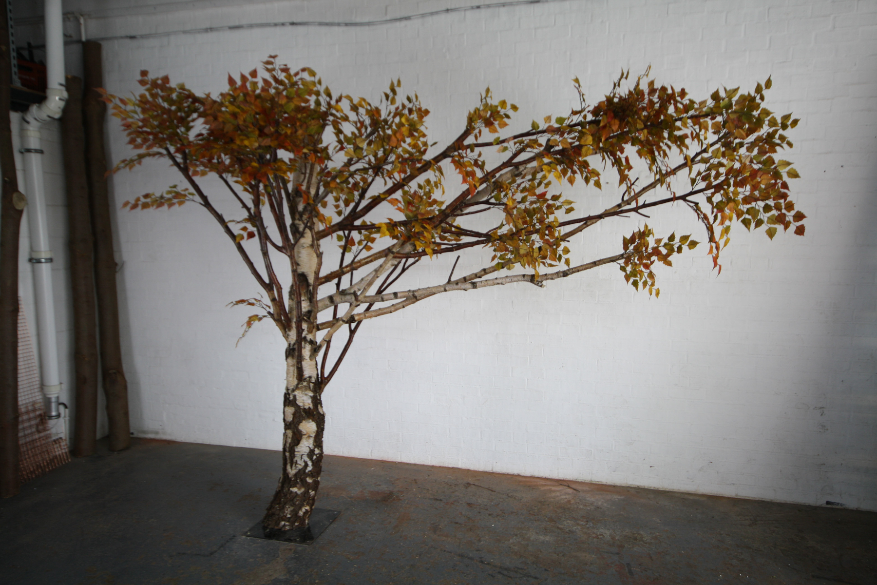 Bespoke Artificial Corner and Leaning Trees - Design Example