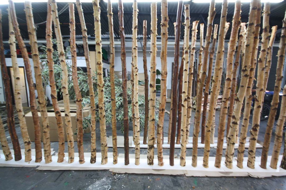 Bespoke Preserved Birch Poles - Design Example