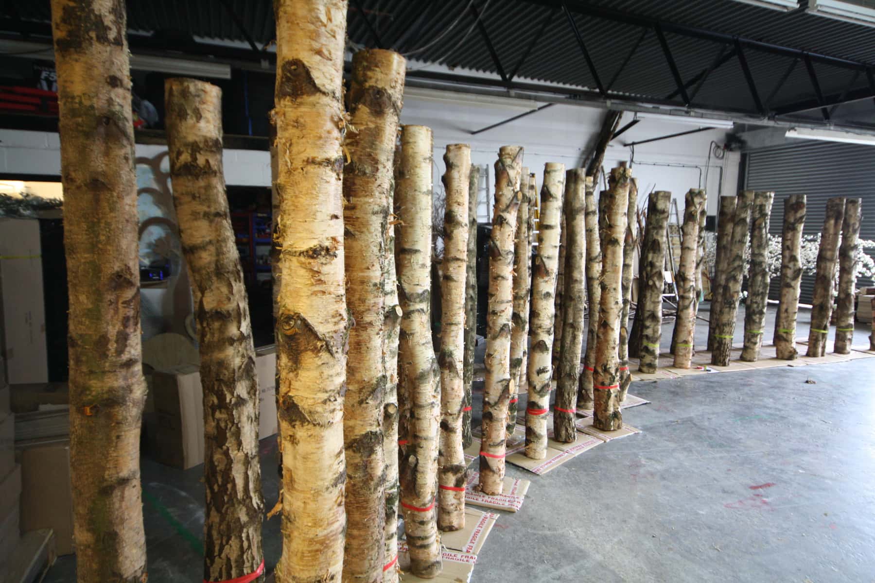 Bespoke Preserved Birch Poles - Design Example