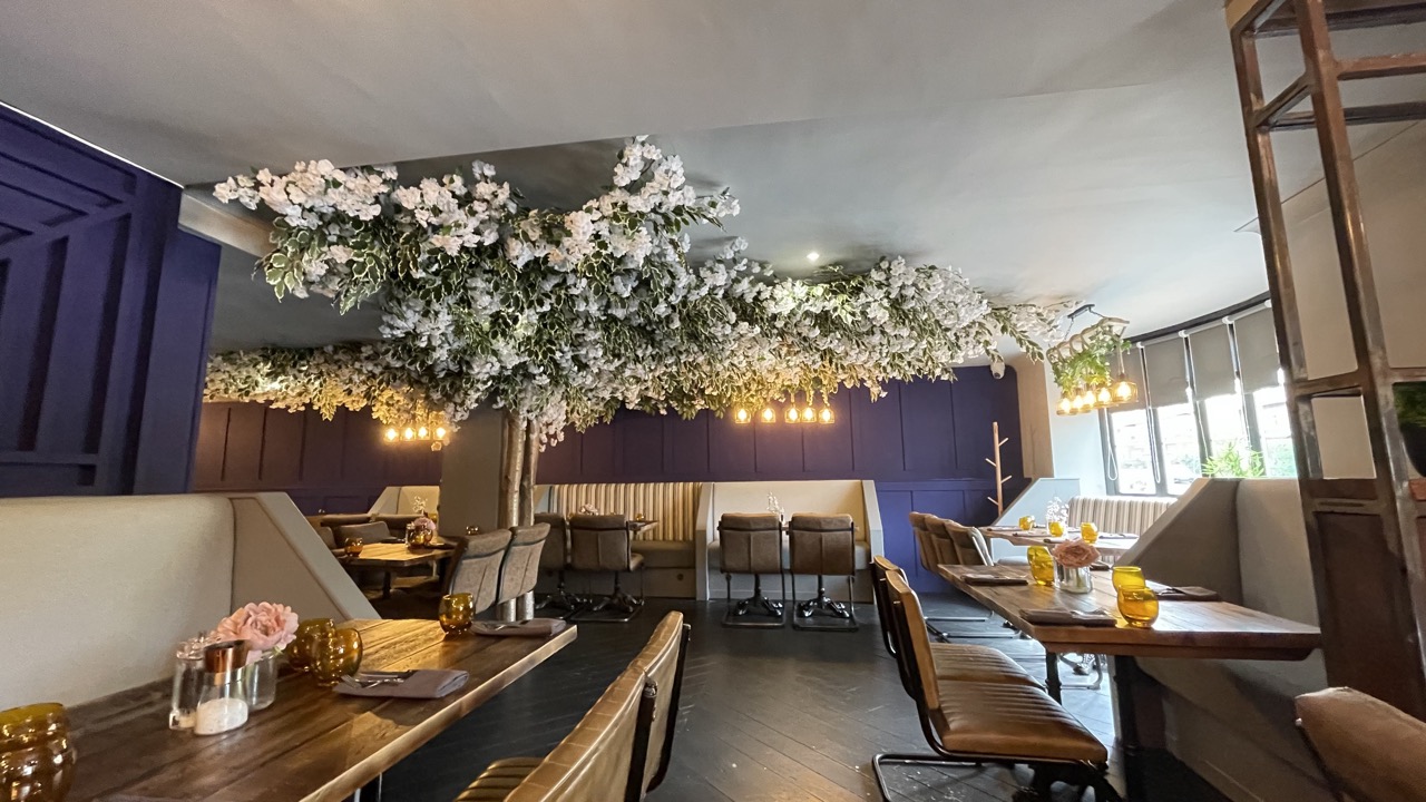 Bespoke Artificial Ceiling Canopy Trees - Design Example