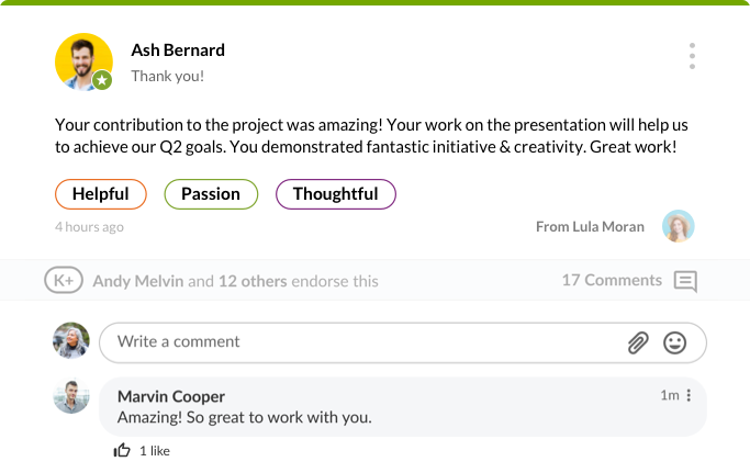Employee Recognition Platform | Kudos® | Key Capabilities Employee Recognition Platform | Kudos® | Key Capabilities