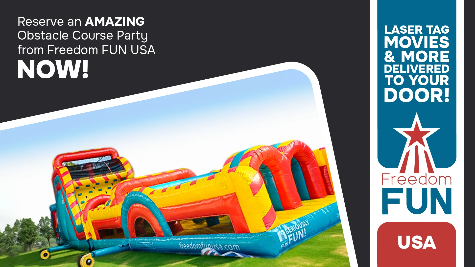 Inflatable Obstacle Course Rentals | Freedom FUN USA