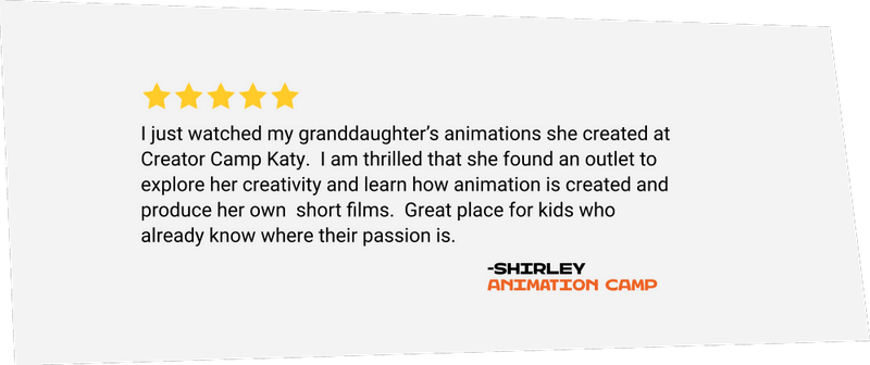 Creator Camp Winter 2022 Animation, Filmmaking and Youtuber Camps