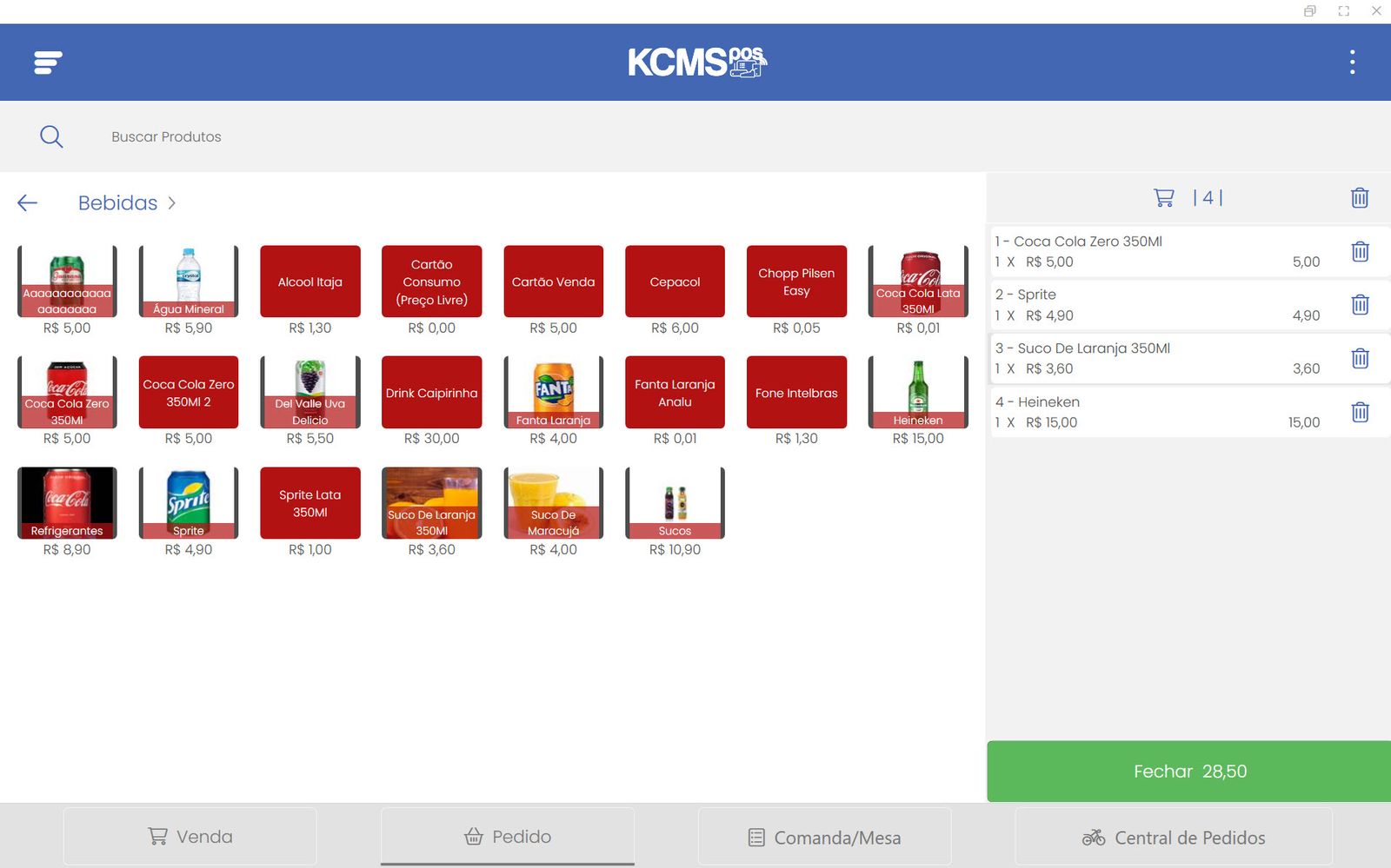 Sistema de gestão com KCMS