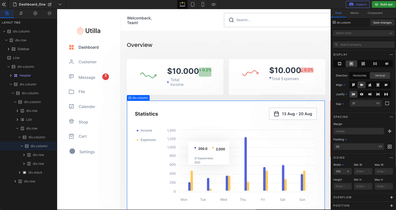 DhiWise React Builder- The Webflow Alternative for React Devs