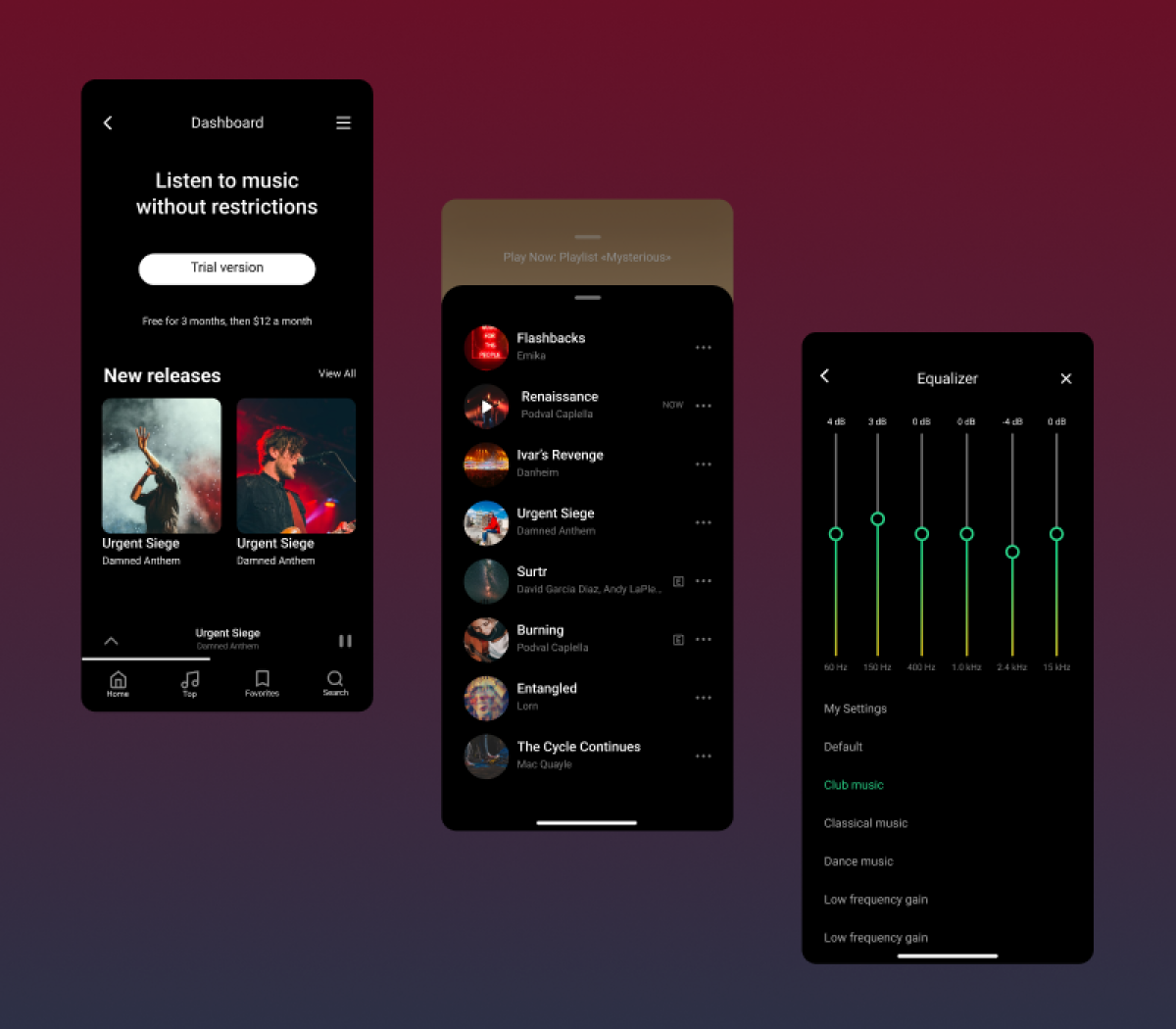 User-friendly Music Player Mobile App Template by DhiWise