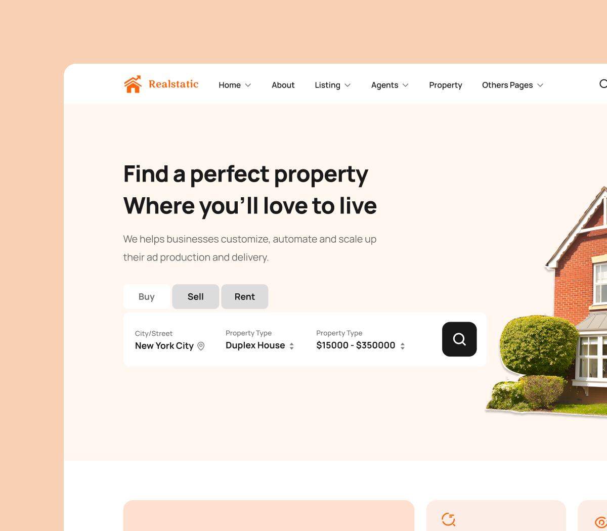 Realstatic: Real Estate App Website Template for React App