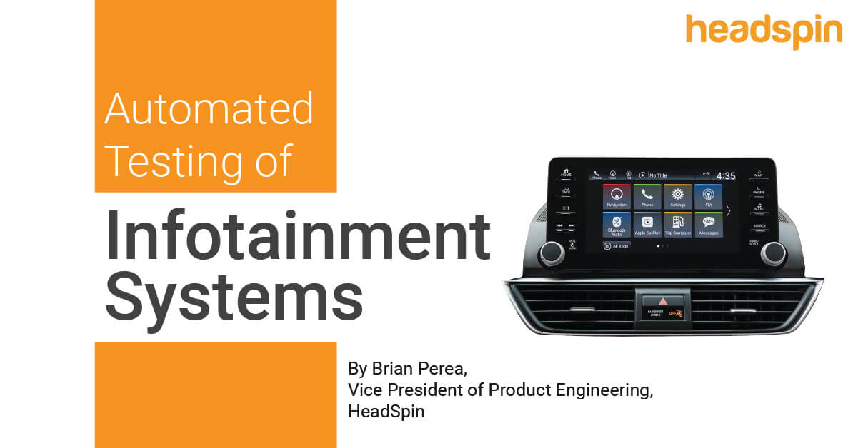 Automated Testing of Infotainment Systems - Whitepaper