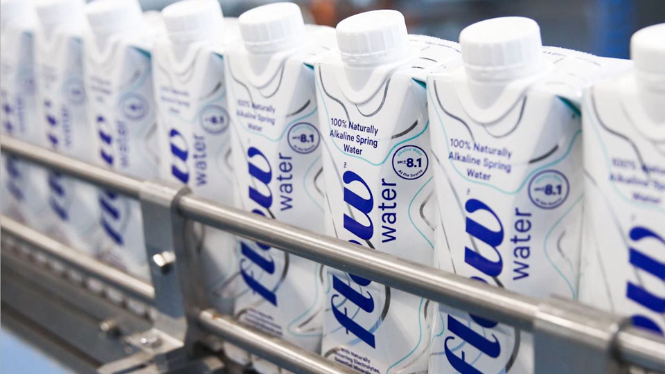Flow Beverage: Alkaline Spring Water in a Sustainable Package
