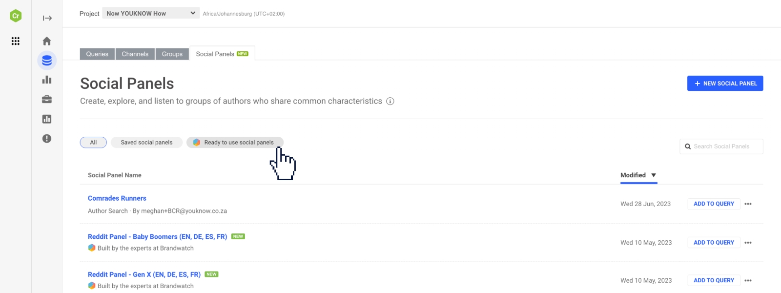How to Use Social Panels in Brandwatch Research: A Step-by-Step Guide ...