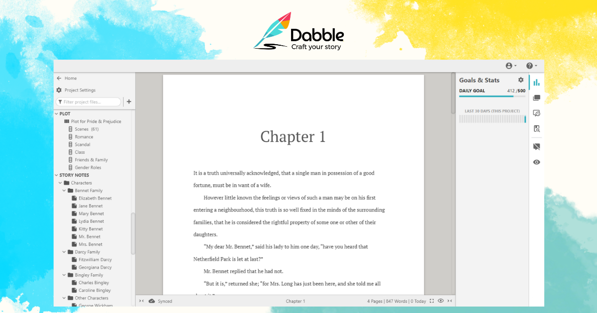 Dabble Book Writing Software Dabble