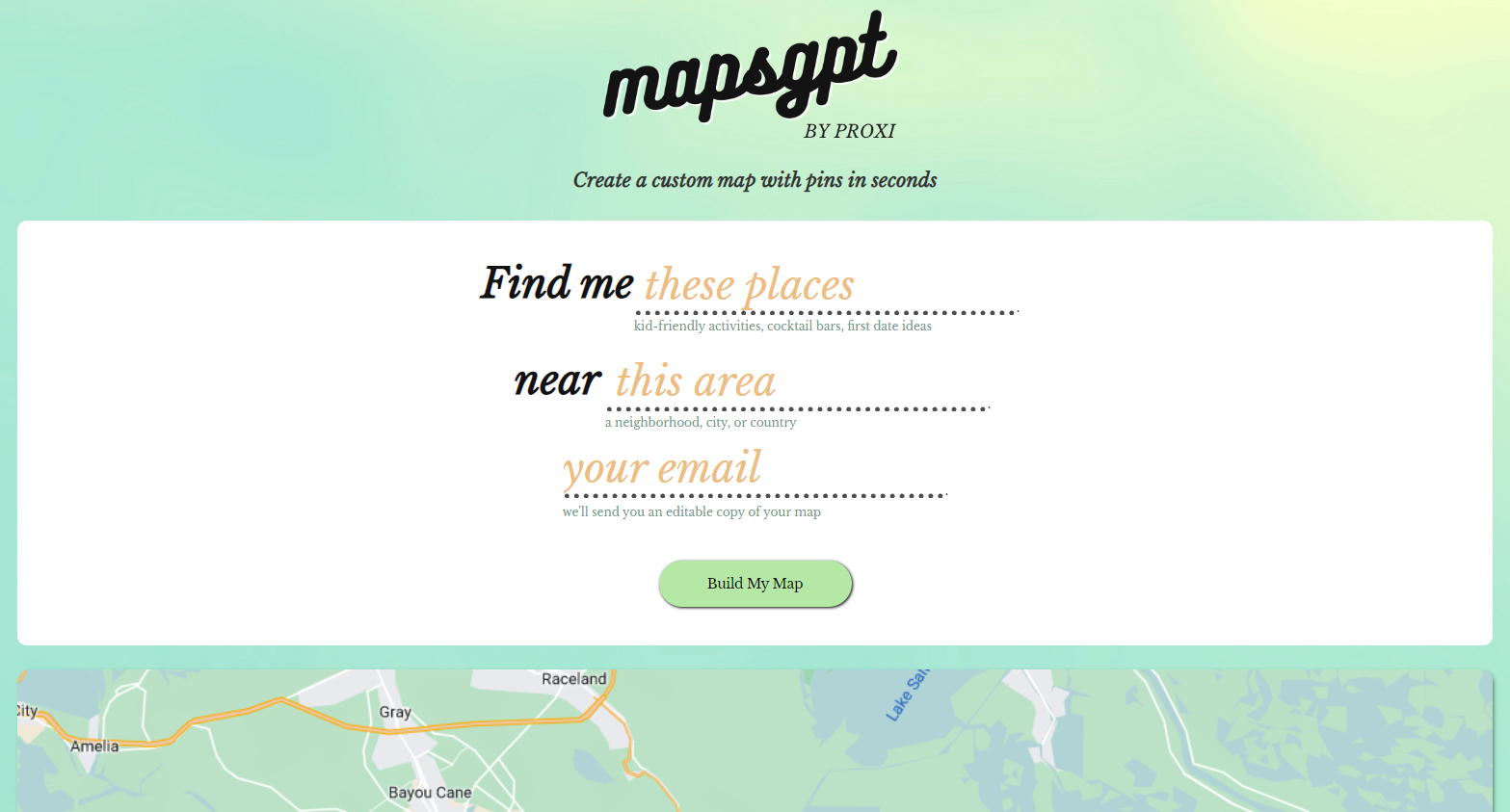 MapsGPT Building Custom Maps With The Power Of AI