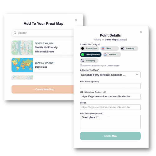 Proxi Maps Chrome Extension