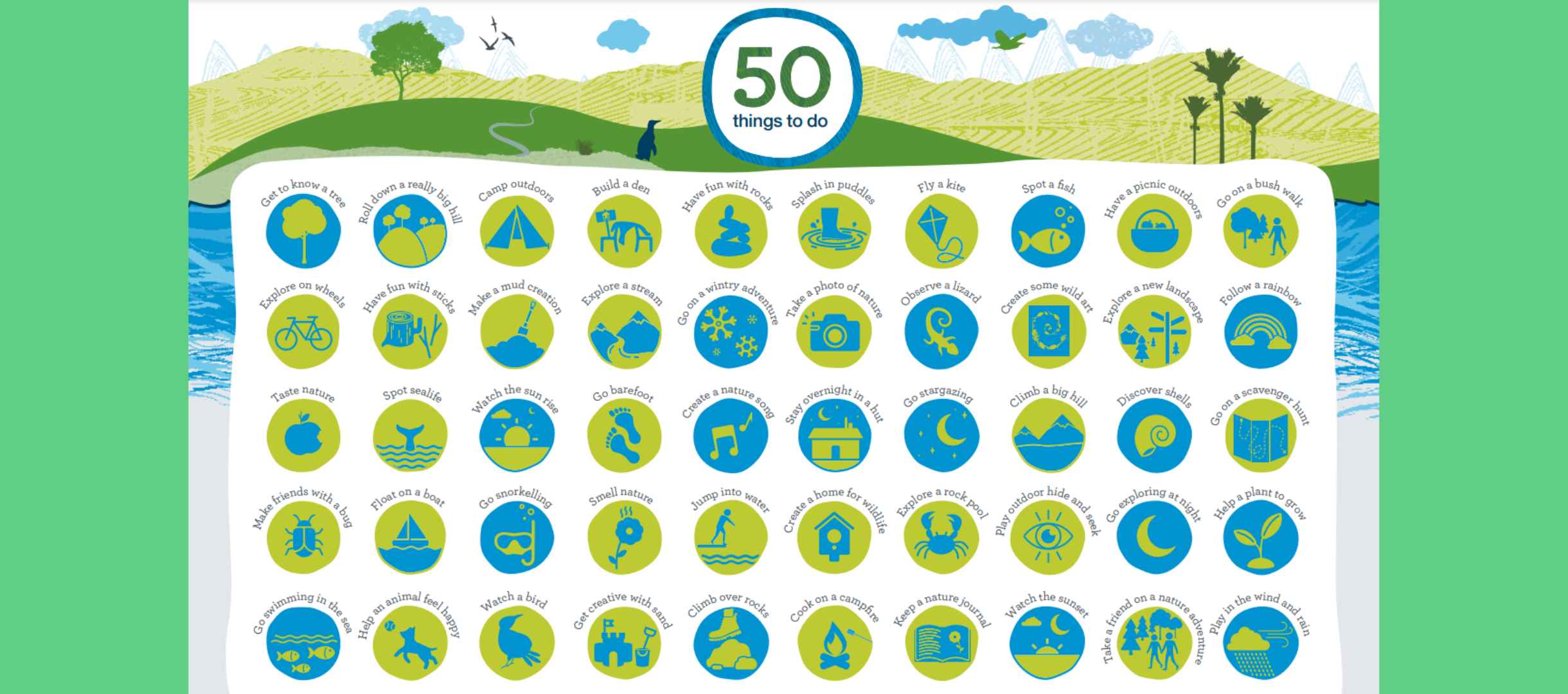 50 Things to do in Nature | Resources by NZAEE