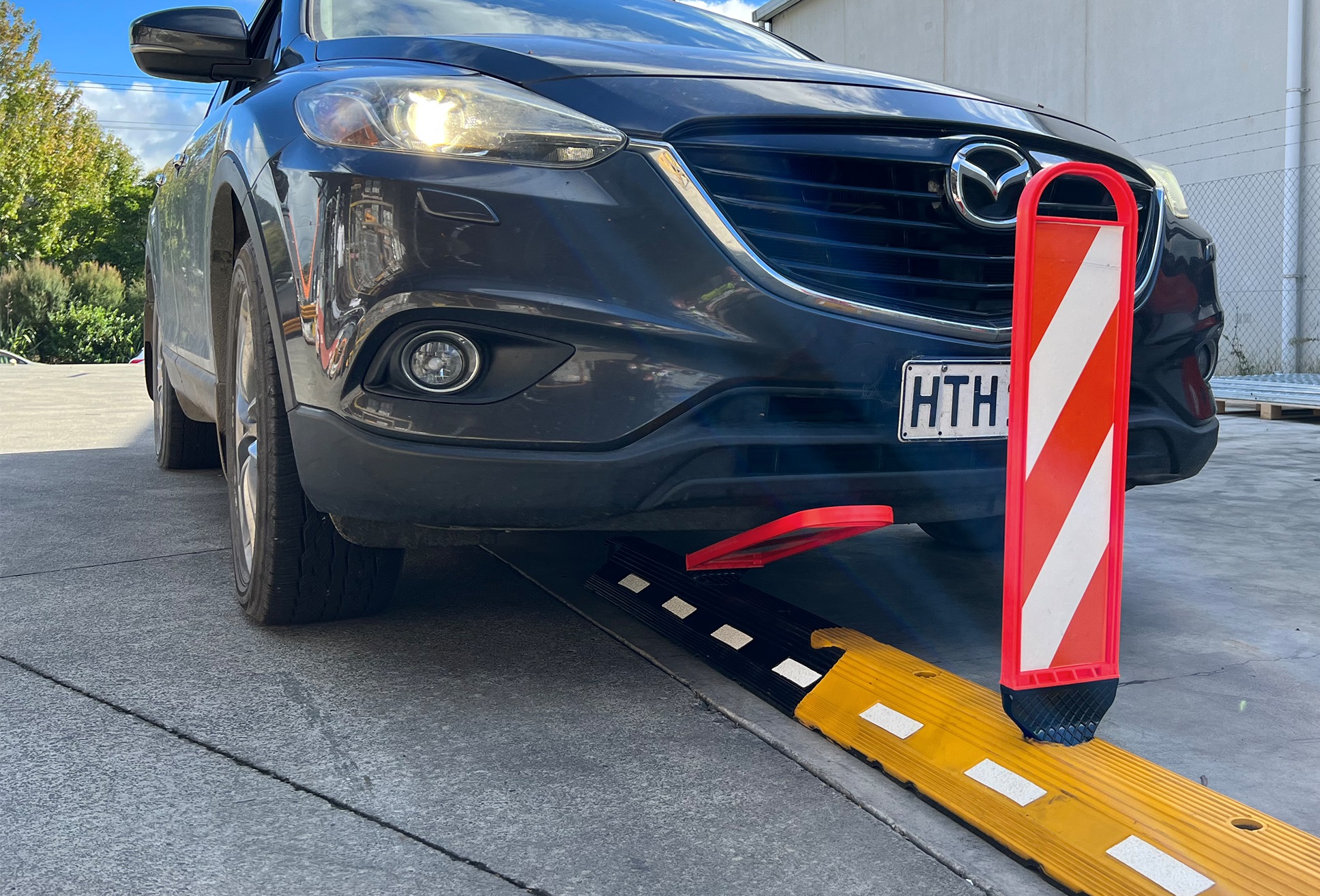 Traffic Lane Divider with Flexible Post | Northpac – Northpac Australia