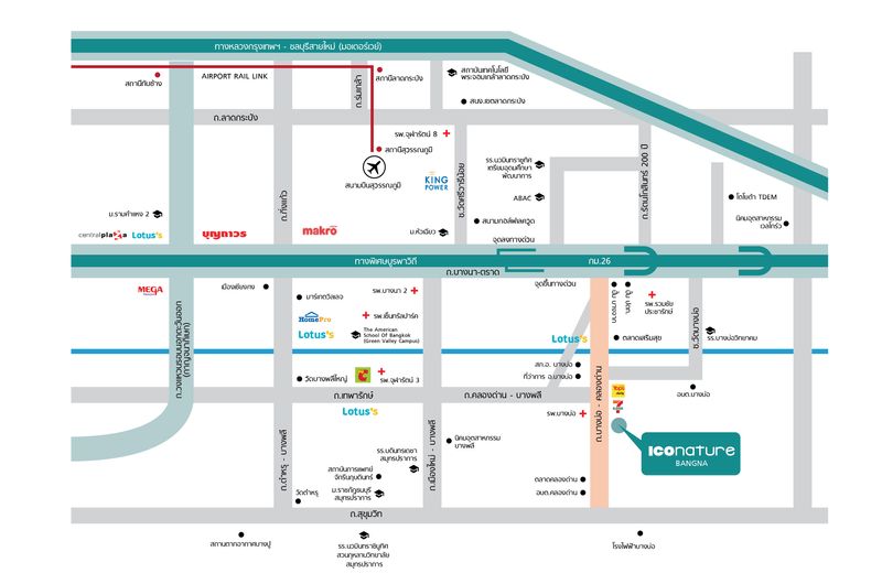 บ้านเดี่ยวโครงการใหม่ อิคอนเนเจอร์ บางนา-บางบ่อ Iconature Bangna