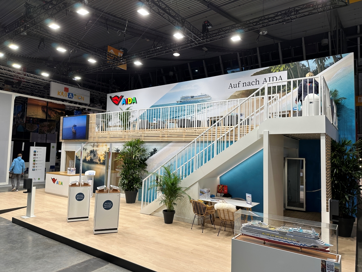Nachhaltiges Konzept für die Messesaison 2023 mit AIDA Cruises | JP SPACES