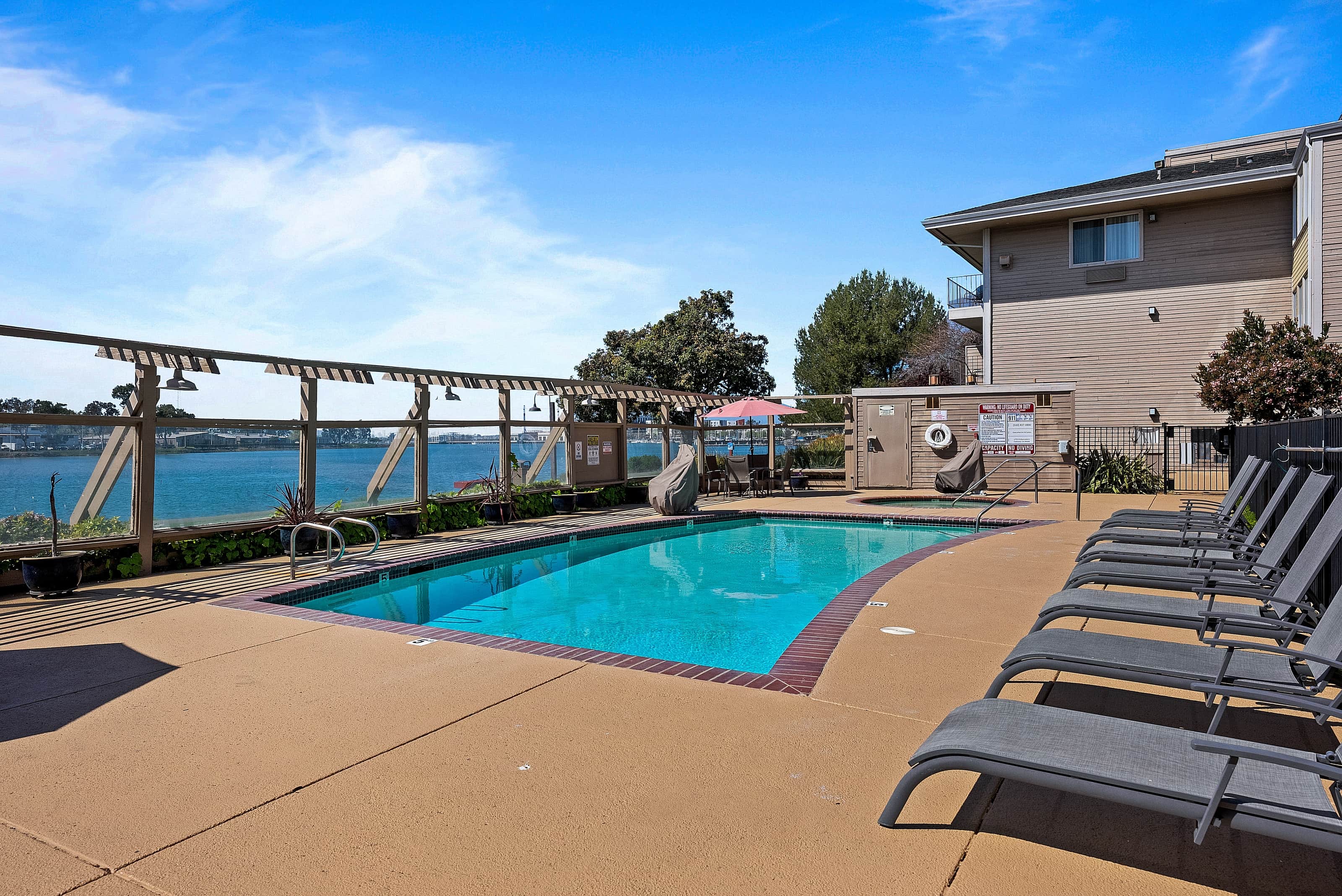 Outdoor Waterfront Pool | Value Adding Amenity at Executive Inn ...