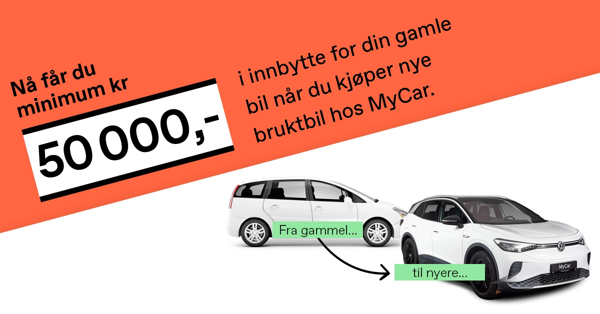 Kjøp en ny bil med din gamle som delbetaling