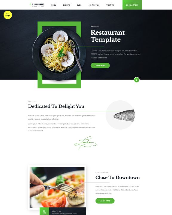 24 Menu Webflow templates